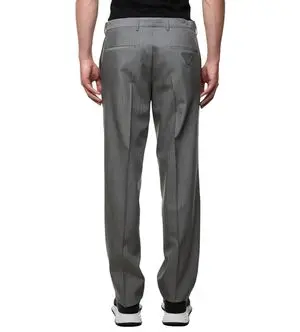 Prada Belt Ring Casual Pants - Grey