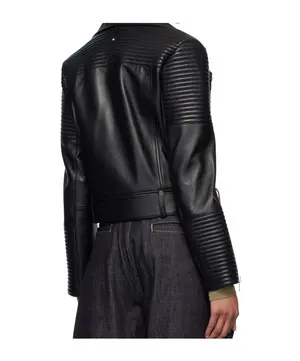 Mackage Masina Leather Biker Jacket - Black