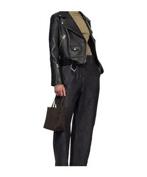 Mackage Masina Leather Biker Jacket - Black