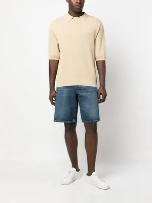 PT TORINO Straight-leg Denim Shorts