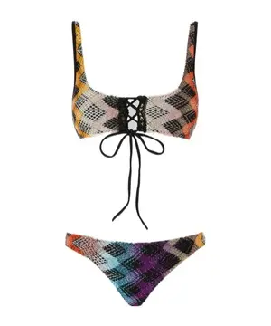 Missoni Zigzag Pattern Bikini - Multi-color