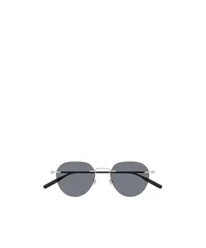 Montblanc Eyewear Oval Frame Sunglasses - Silver