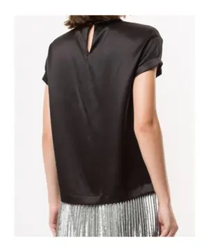 Brunello Cucinelli Round Neck Short Sleeve Top