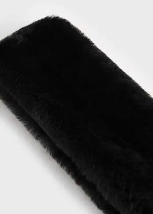 TOTEME Shearling Headband - Black