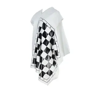 MAISON MARGIELA V-neck Asymmetrical Blouse With Chessboard Print