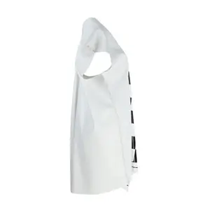 MAISON MARGIELA V-neck Asymmetrical Blouse With Chessboard Print