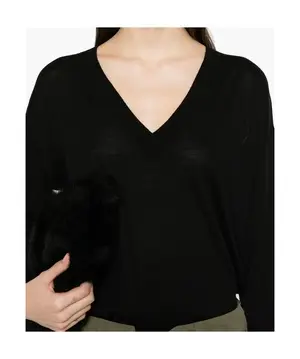 P.a.r.o.s.h Linfa V-neck Sweater - Black