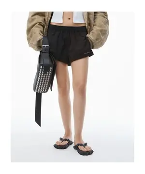 Alexander Wang Elastic Waist Logo Shorts