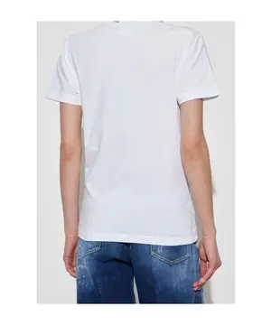 Dsquared2 Logo Printed Crewneck T-shirt - White