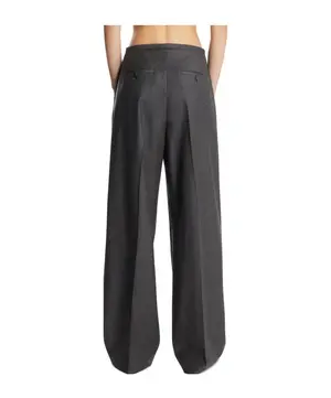RÓHE Drawstring-waist Pleated Wide-leg Trousers - Black