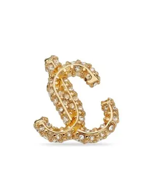 JIMMY CHOO Logo Plaque Embellished Earrings
