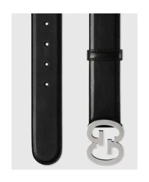 Gucci Gg Buckle Leather Belt