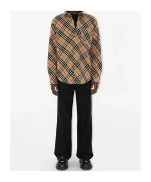 Burberry Vintage Check Long-sleeved Shirt - Sand-colored