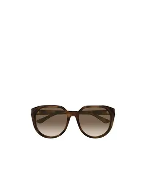 Chloé Eyewear Geometric-frame Sunglasses - Brown