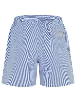 Polo Ralph Lauren Classic Fit Striped Swimming Trunks - Blue