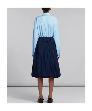 Marni Gathered High-waisted Midi Skirt