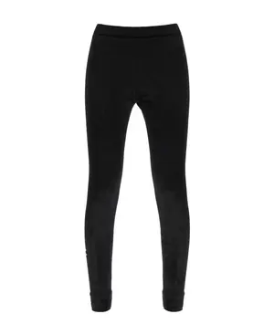 Balenciaga Ski Velvet Leggings - Black