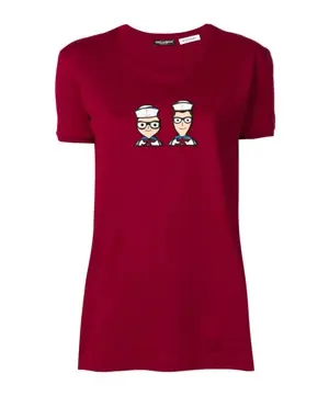Dolce & Gabbana Dg Family T-shirt With Patched Detail