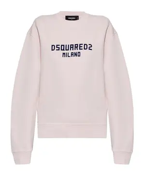 Dsquared2 Logo Printed Crewneck Sweatshirt - Pink