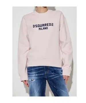 Dsquared2 Logo Printed Crewneck Sweatshirt - Pink