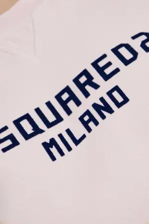 Dsquared2 Logo Printed Crewneck Sweatshirt - Pink