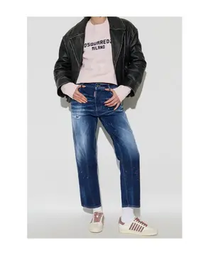 Dsquared2 Logo Printed Crewneck Sweatshirt - Pink