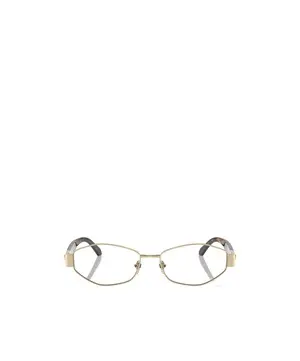 Versace Full-frame Flat Mirror Eyeglasses - Gray