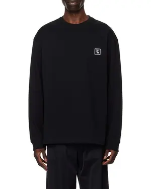 WOOYOUNGMI Printed Long-sleeved T-shirt - Black