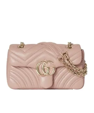 Gucci Gg Marmont Small Shoulder Bag - Pink