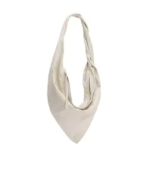LEMAIRE Lemaire Twisted-Strap Triangular Shoulder Bag Ivory
