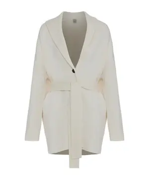 TOTEME Single-breasted Belted Coat - No