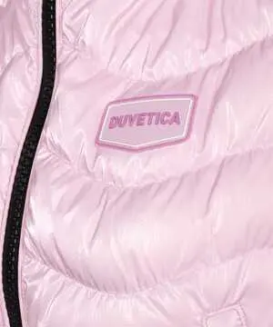 Duvetica Quilted Peplum Down Vest - Pink