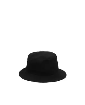 We11Done Logo Print Bucket Hat - Black