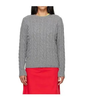 Gimaguas Braid Knit Pullover - Gray