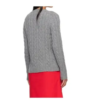 Gimaguas Braid Knit Pullover - Gray