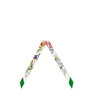 Gucci Flora Print Silk Twill Scarf - Multi-color