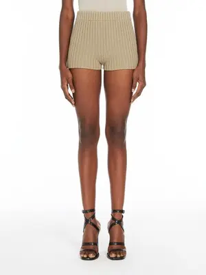 Max Mara Rib Knitted High-rise Shorts