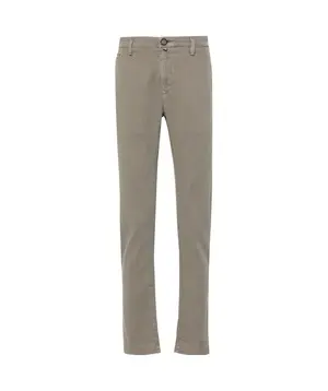 Jacob Cohen Bobby Logo Patch Mid-rise Trousers