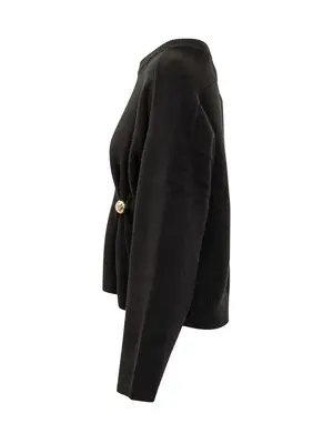 LOULOU STUDIO Bill Draped Knitwear With Metal Embellishment