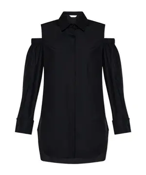 Max Mara Ragni Cut-out Button-up Shirt - Black