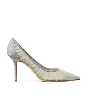 JIMMY CHOO Love 85 Pointed-toe Glitter Pumps