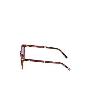 TOM FORD Tortoiseshell Logo Sunglasses - Purple