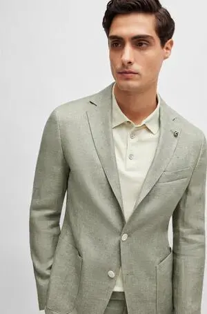 Hugo Boss Single-breasted Blazer - Nude