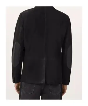 ALLSAINTS Leather Button-up Jacket