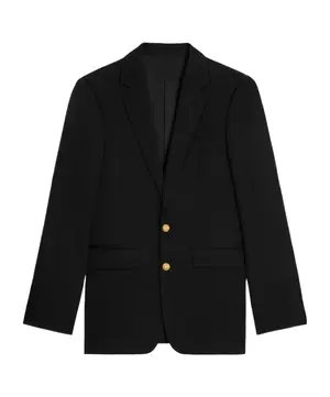 Celine Classic Jacket In Diagonal Wool