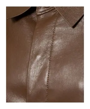 ENTIRE STUDIOS Button-down Leather Shirt