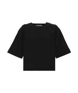 YVES SALOMON Crew Neck T-shirt - Black