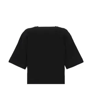YVES SALOMON Crew Neck T-shirt - Black