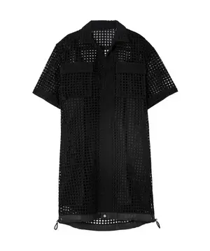 Sacai Short Sleeve Dress With Pockets
