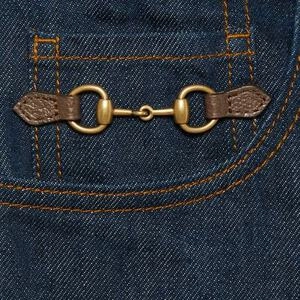 Gucci Horsebit Detail Denim Jeans